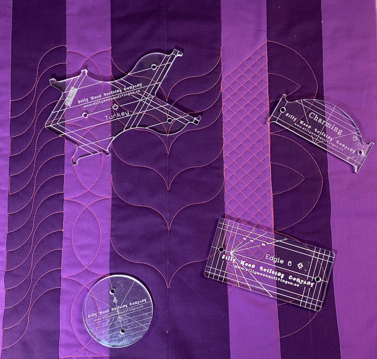 Ruler Bundle A - Includes Turkey, Charming, Edgie 6 and a 4” circle ...