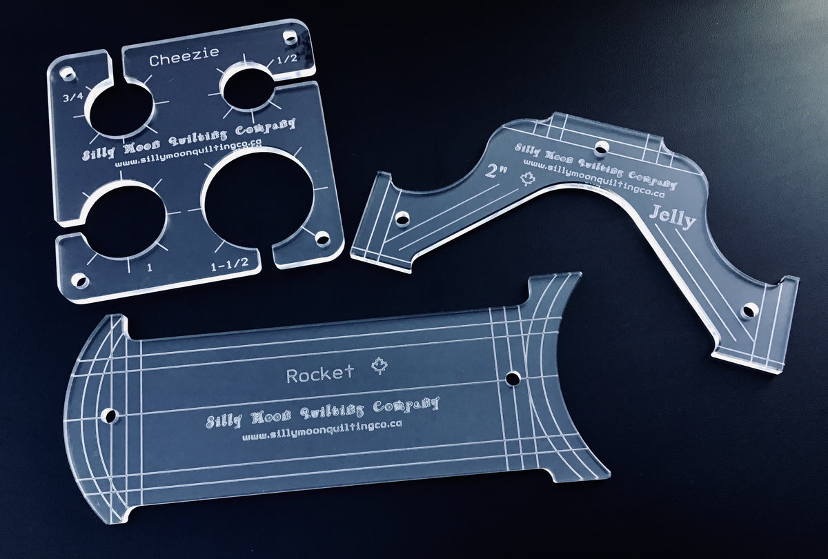 Ruler Bundle B - Includes Jelly, Cheezie and Rocket - 1/4” or 1/8" Thi ...
